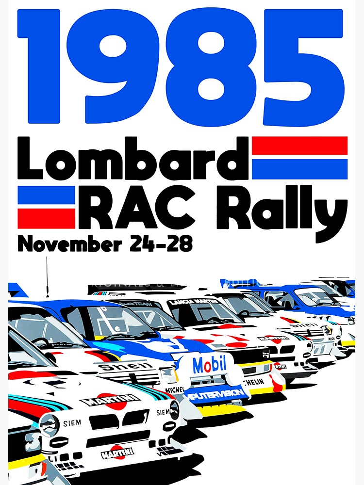 "speed icons lombard RAC Rally 1985" Sticker for Sale by BrandonWegner ...