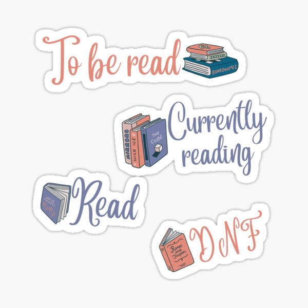 "Reading books status pack" Sticker for Sale by shmodev | Redbubble
