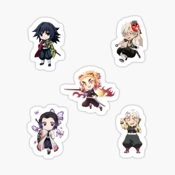"Demon slayer hashira chibi 5 sticker pack 3" Sticker for Sale by ...