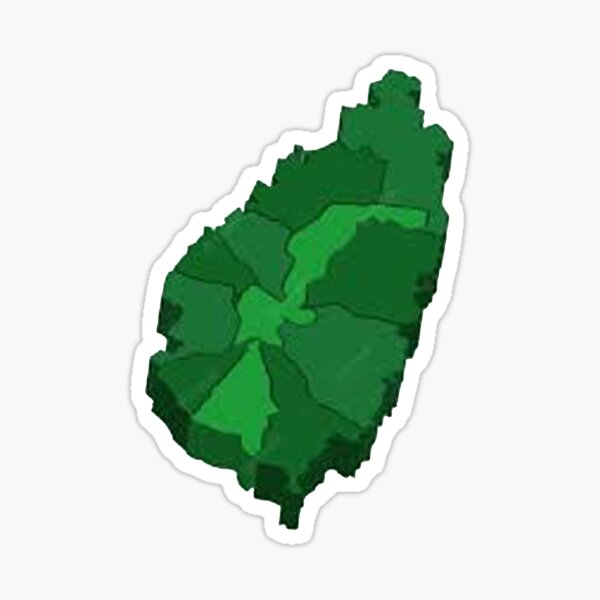 "Saint Lucia Map Sticker" Sticker for Sale by resset | Redbubble
