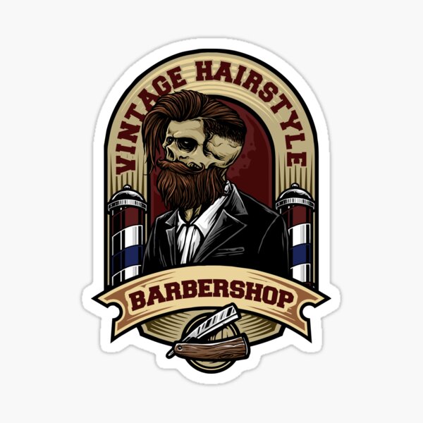 "Barbershop " Sticker for Sale by qzpolo | Redbubble