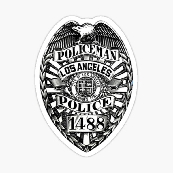 "Vintage LAPD" Sticker for Sale by Chief82 | Redbubble
