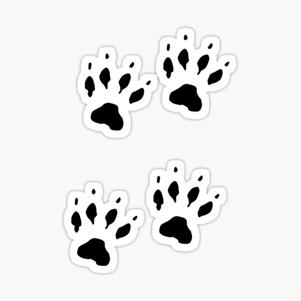 "Dog paw design" Sticker for Sale by OC-Design | Redbubble