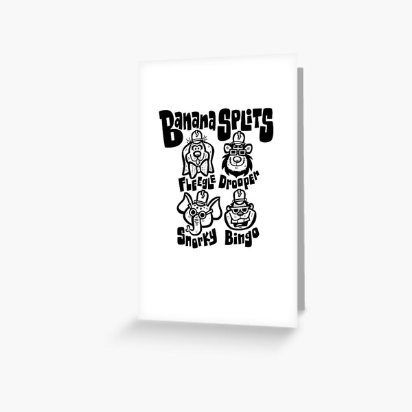 "Bananas for The Banana Splits" Greeting Card for Sale by bookerswa ...