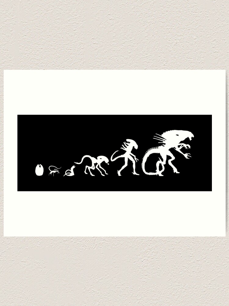 "Alien Evolution" Art Print by UnconArt | Redbubble