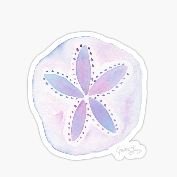 "Mermaid Currency - Purple Sand Dollar " Sticker by hellomonday | Redbubble