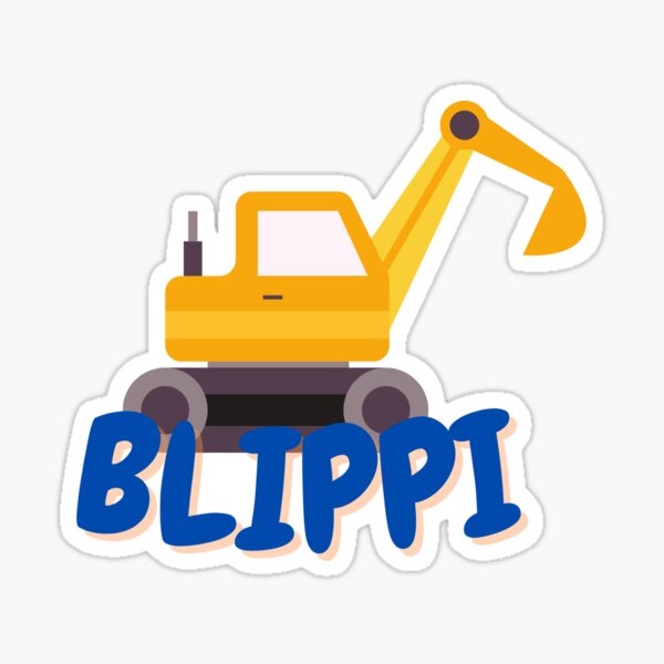 "Blippi Excavator Kids Educational Toddler" Sticker for Sale by ...