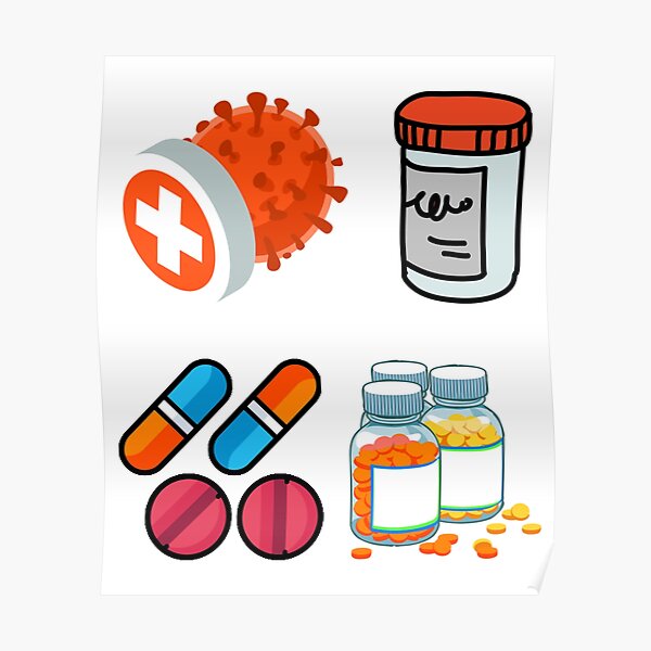 "Pharmacy Pack" Poster for Sale by Magical23 | Redbubble