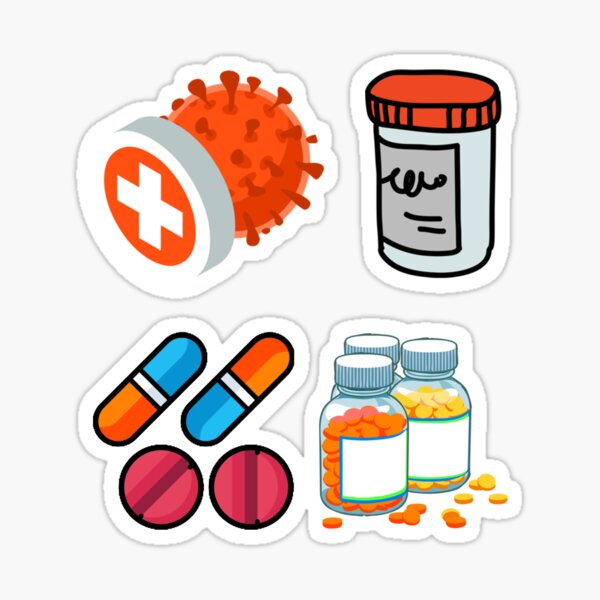 "Pharmacy Pack" Sticker for Sale by Magical23 | Redbubble