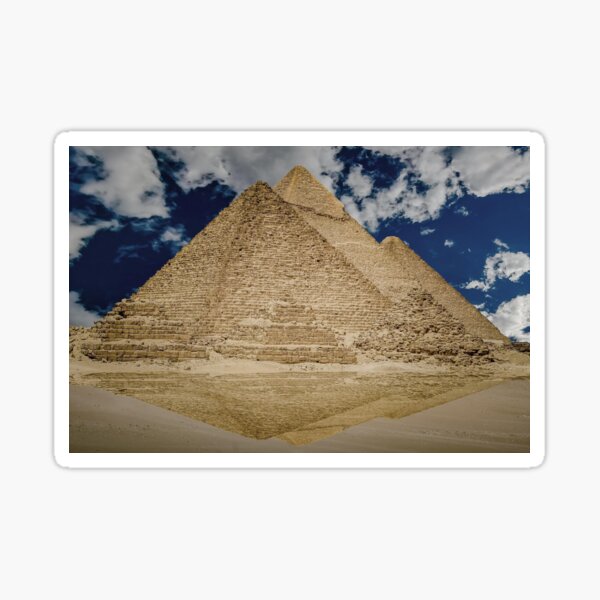 "3 Egyptian Pyramids" Sticker for Sale by EgyptianThings | Redbubble