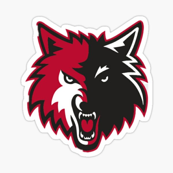 "ZIDIKA RED WOLF " Sticker for Sale by Best-vibe | Redbubble