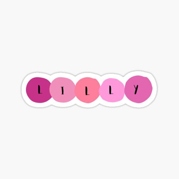 "Lilly - Name " Sticker for Sale by Name-Bubble | Redbubble