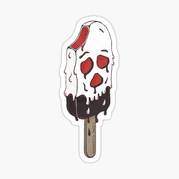 "Popsicle Skull - Momento Mori" Sticker for Sale by Aaron Drake | Redbubble