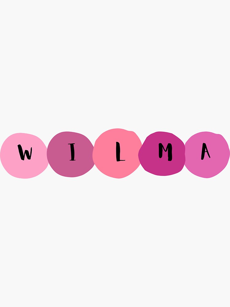 "Wilma - Name " Sticker for Sale by Name-Bubble | Redbubble