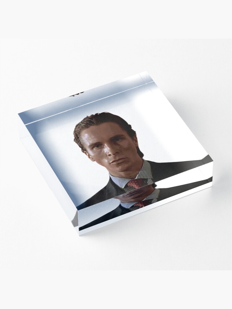 "Patrick Bateman / serious expression" Acrylic Block for Sale by ...