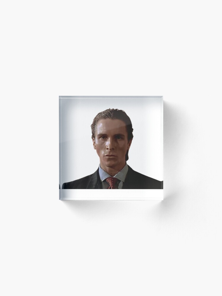 "Patrick Bateman / serious expression" Acrylic Block for Sale by ...