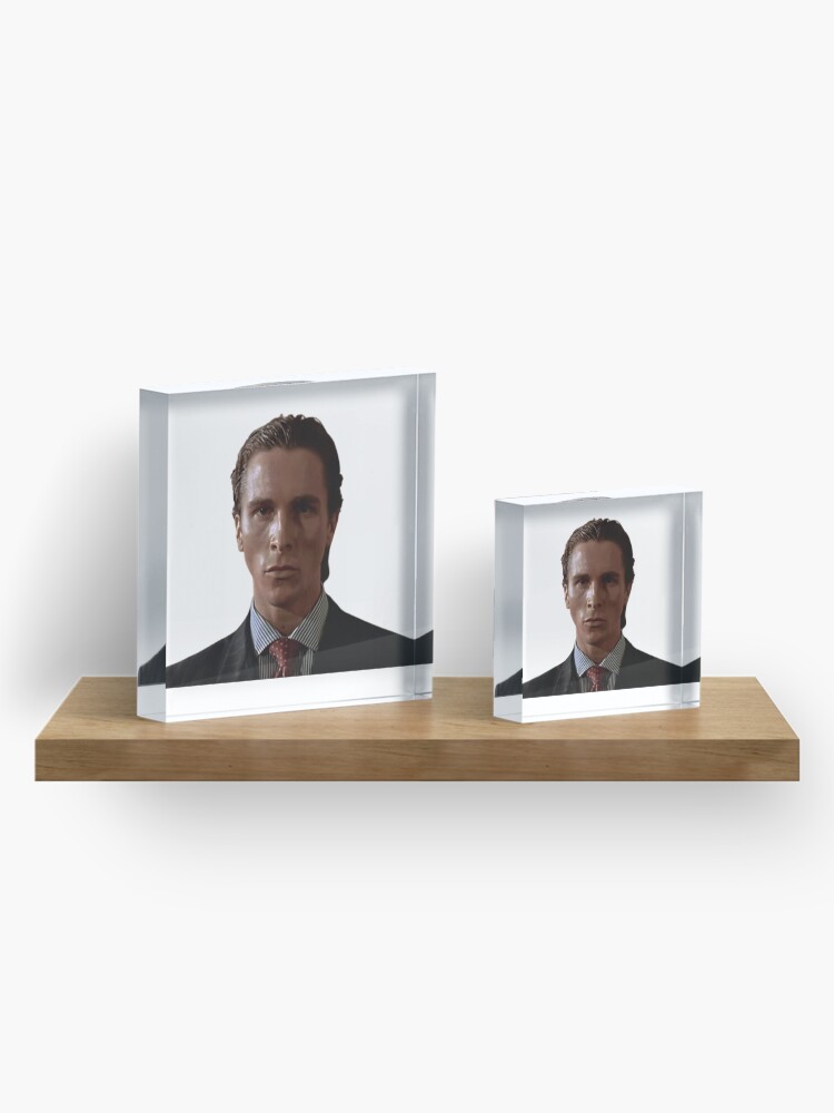"Patrick Bateman / serious expression" Acrylic Block for Sale by ...