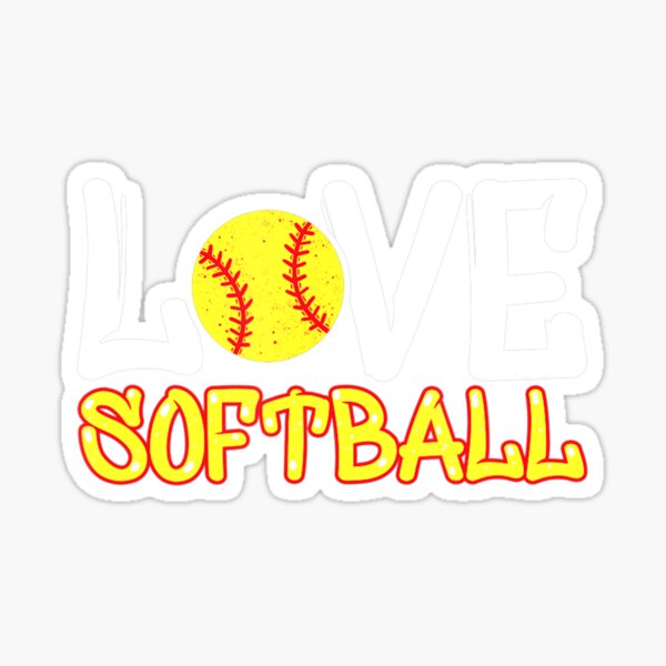 "Softball Graphic Saying for Teen Girls and Women 140" Sticker for Sale ...