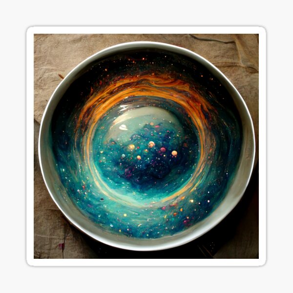 "Cup-O-Cosmos" Sticker for Sale by badmojo426 | Redbubble