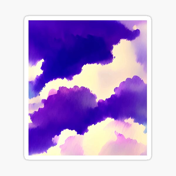"Clouds Painting" Sticker for Sale by Art-Vibrations | Redbubble