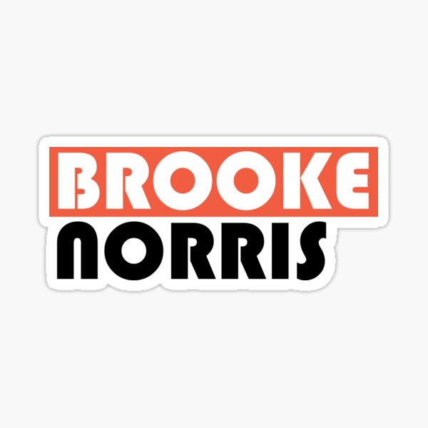 "Brooke Norris" Sticker for Sale by MarioMall01 | Redbubble
