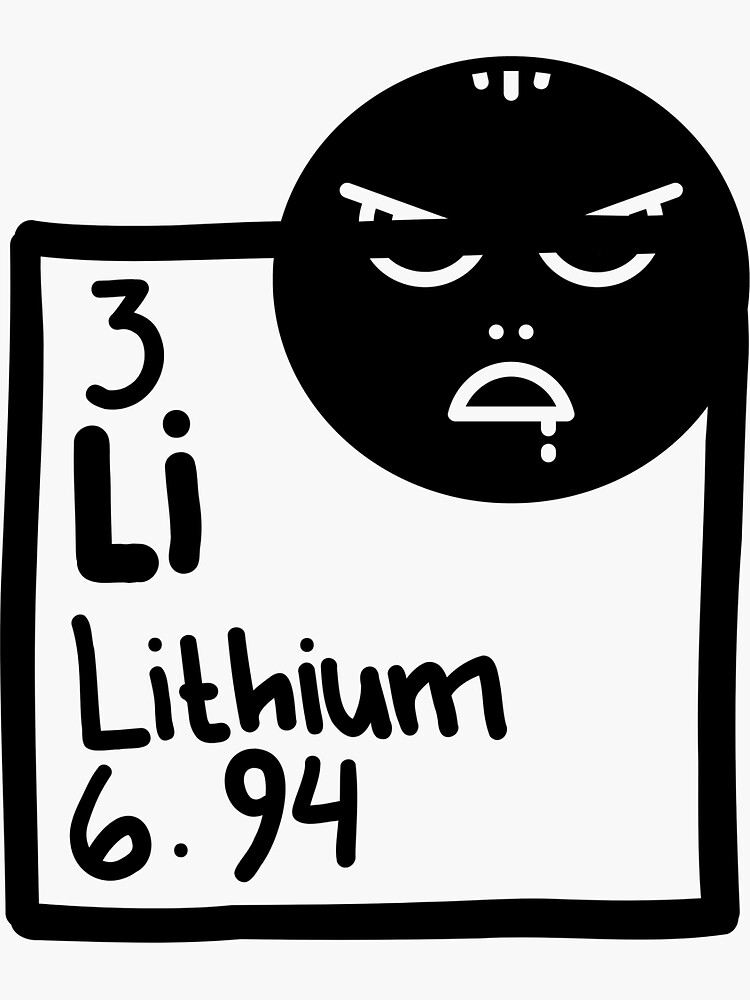 "Lithium" Sticker for Sale by FoForain | Redbubble