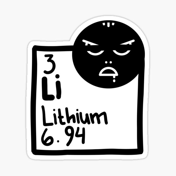 "Lithium" Sticker for Sale by FoForain | Redbubble