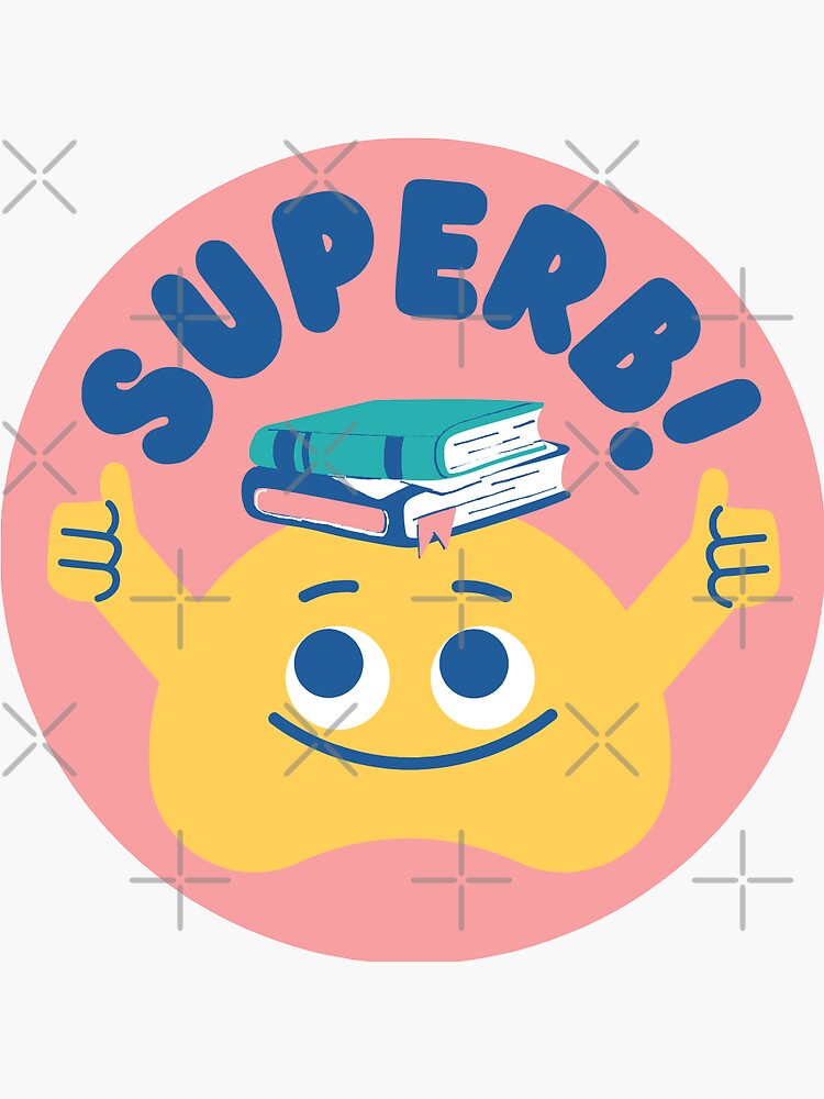 "Superb Sticker" Sticker for Sale by IBTISSAMLAZIM | Redbubble