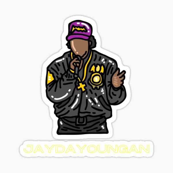 "jaydayoungan" Sticker for Sale by FoForain | Redbubble
