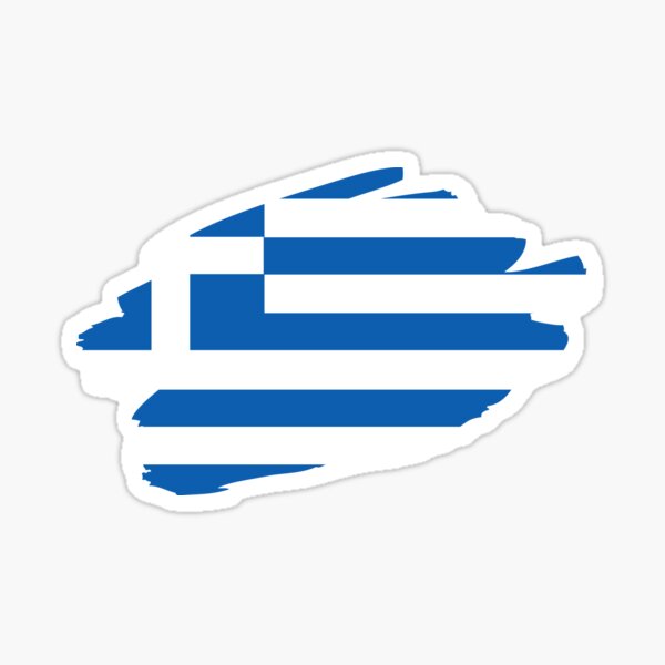 "Flag of Greece - national flag of Greece - Greek flag" Sticker for ...