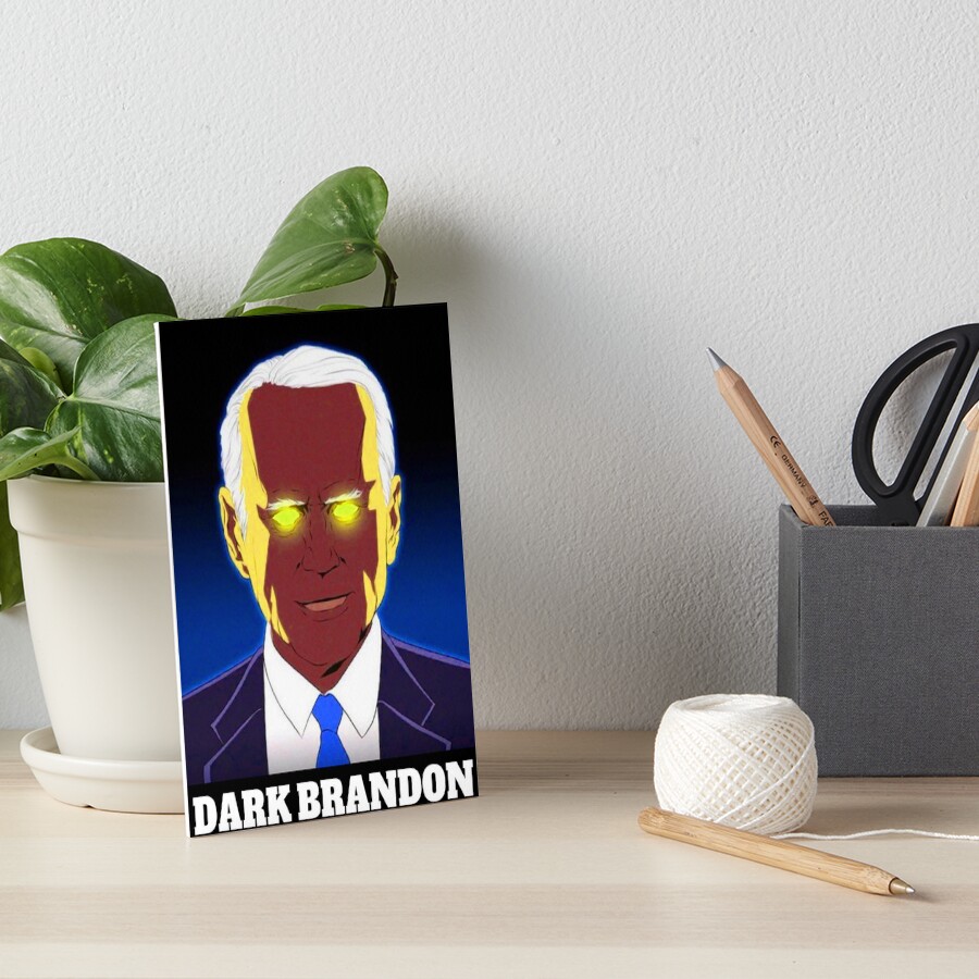 "Dark Brandon Joe Biden laser eyes Dark Brandon" Art Board Print for ...