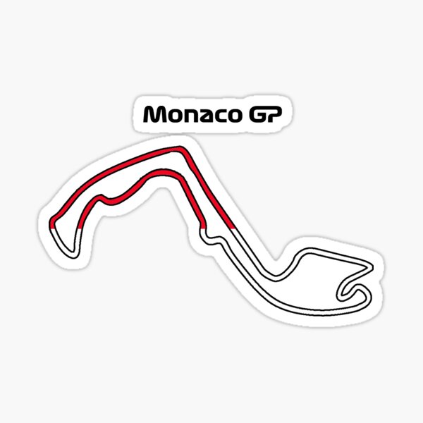 "Monaco Grand Prix Circuit" Sticker for Sale by AriadnaRM | Redbubble