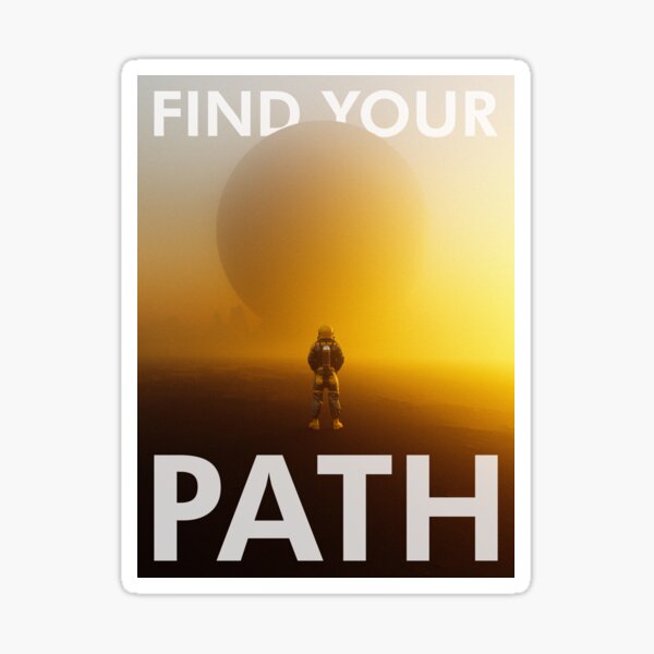 "Find Your Path" Sticker for Sale by itzeddz10 | Redbubble