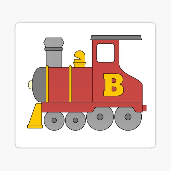 "Letter B Steam Train" Sticker for Sale by jsj17 | Redbubble