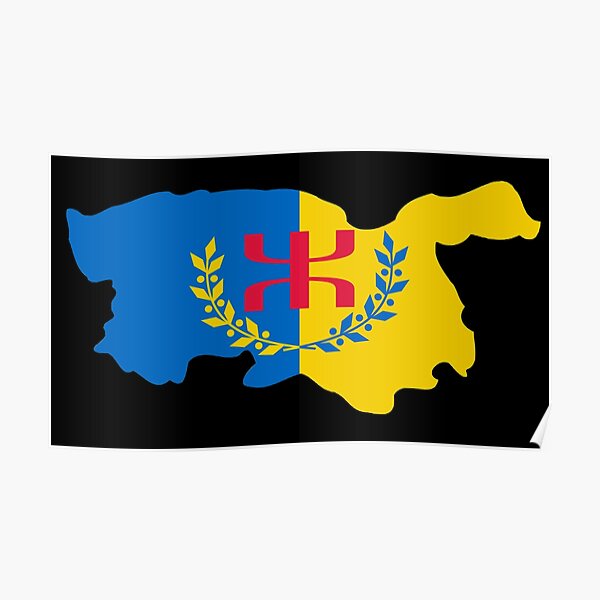 Póster « Mapa de la bandera de Kabyle» de mo91 | Redbubble