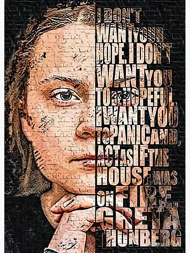 "Greta Thunberg" Sticker for Sale by PoliticsPrint | Redbubble