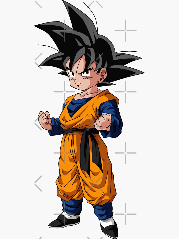 "Goten with white background" Sticker for Sale by UwuOtakuStore | Redbubble