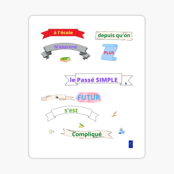 "LOGO school_past-future_enriched" Sticker for Sale by LOGOs-Citations ...