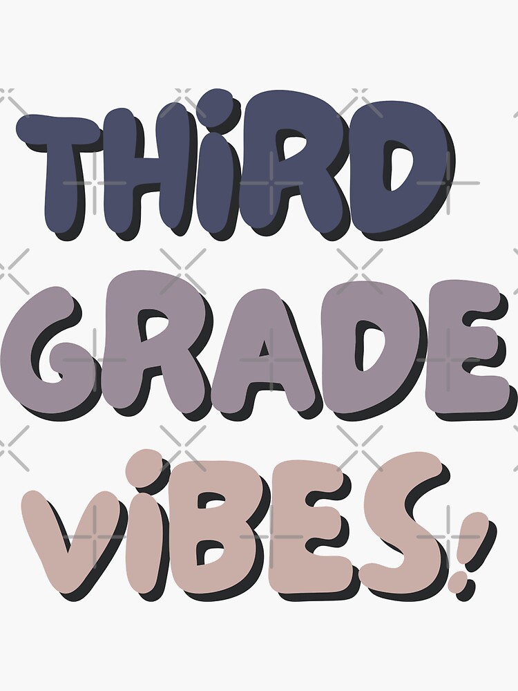 Pegatina «Vibras de tercer grado» de Saimia | Redbubble