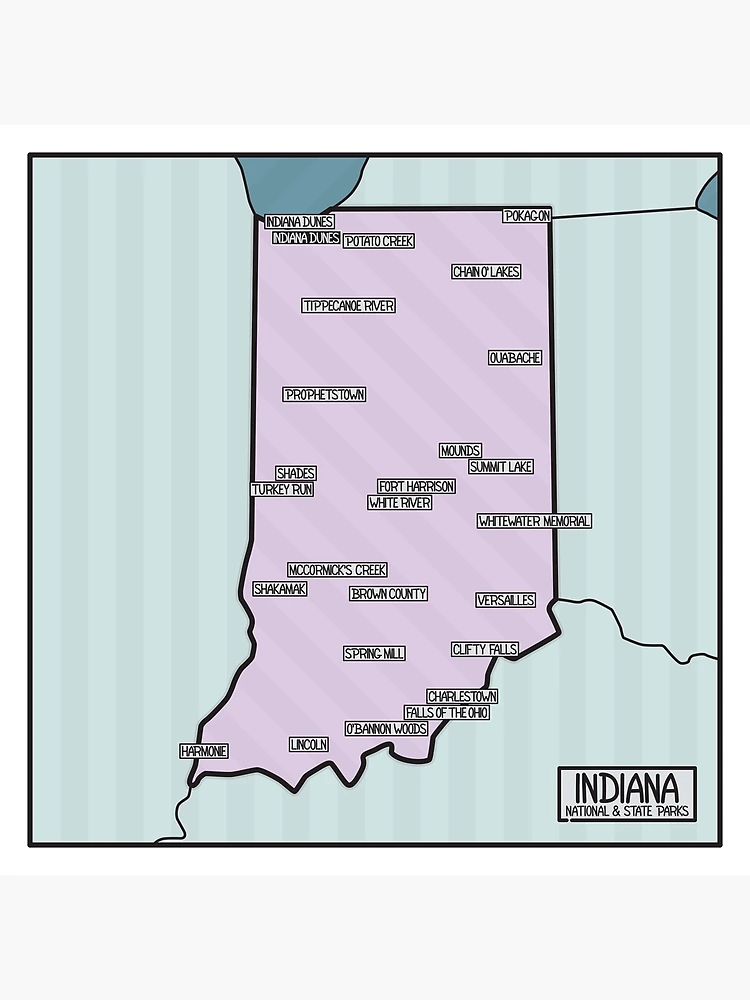 Southern Indiana State Parks Map