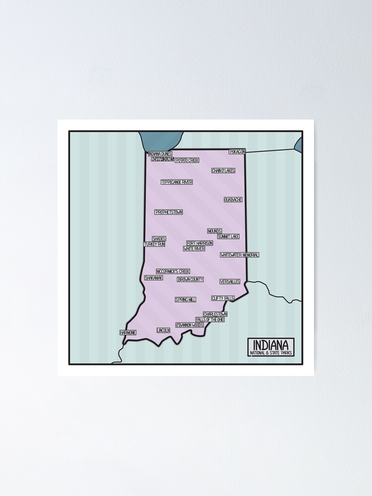 Southern Indiana State Parks Map