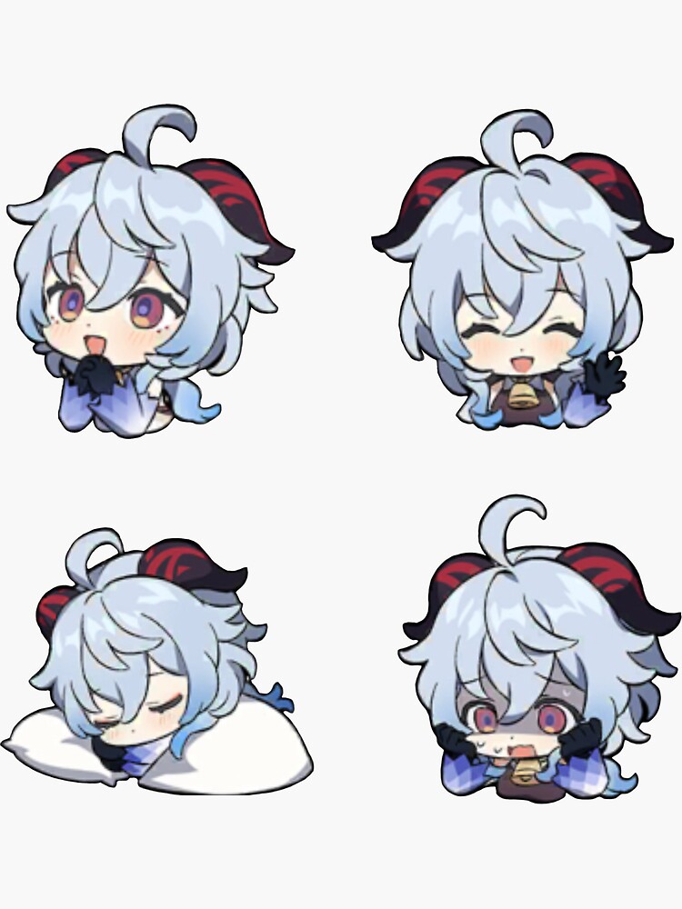 "Genshin Impact- Ganyu" Sticker for Sale by sukisoup | Redbubble