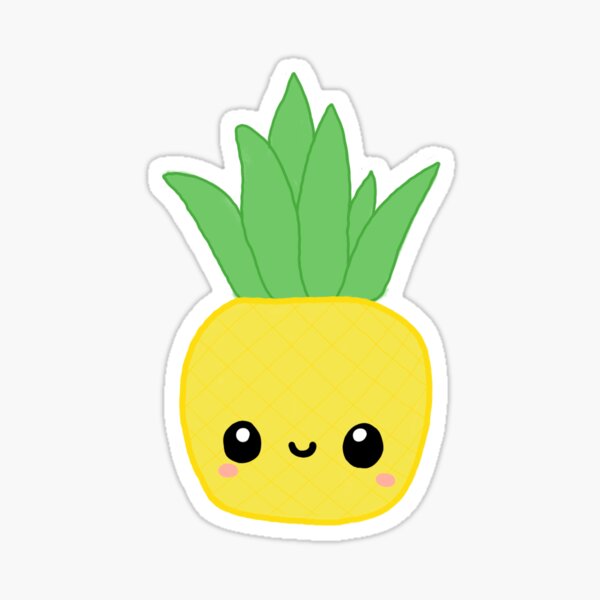 "Cute pineapple " Sticker for Sale by emilyvannooij | Redbubble