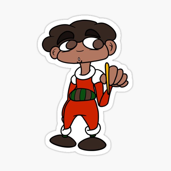 "Gilles at Christmas" Sticker for Sale by ElCieloDeLudo | Redbubble