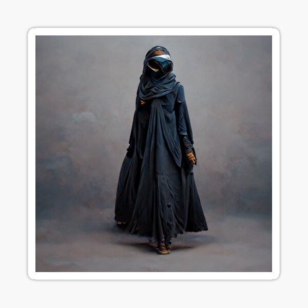 "AI ART - Niqab princess" Sticker for Sale by goniiem | Redbubble