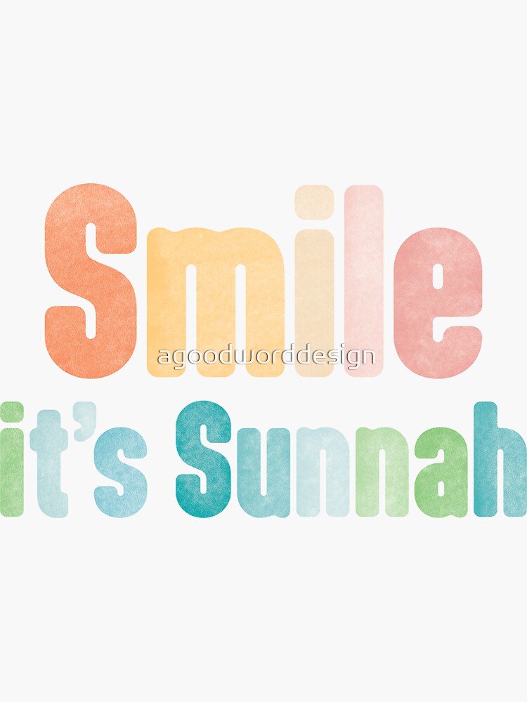"Smile It's Sunnah, Islamic Quote" Sticker for Sale by agoodworddesign ...