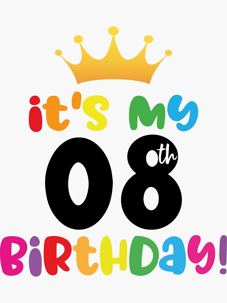 "It's My 8th Birthday - 8th Birthday Party Outfit - 8 Years Old ...