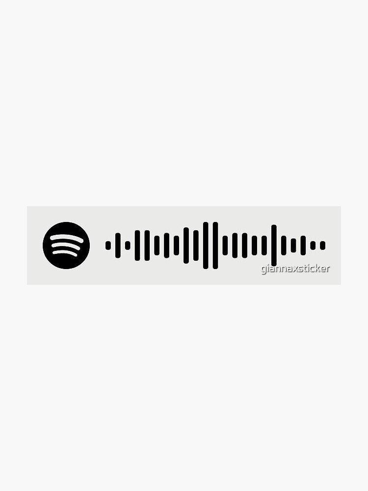 "Nights by Frank Ocean Spotify Code" Sticker for Sale by giannaxsticker ...