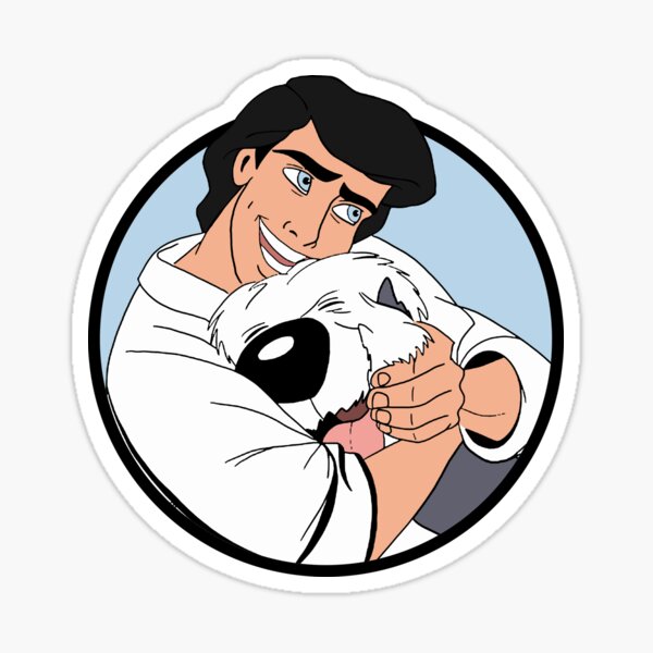 "Prince Eric and Max - The Little Mermaid" Sticker for Sale by ...