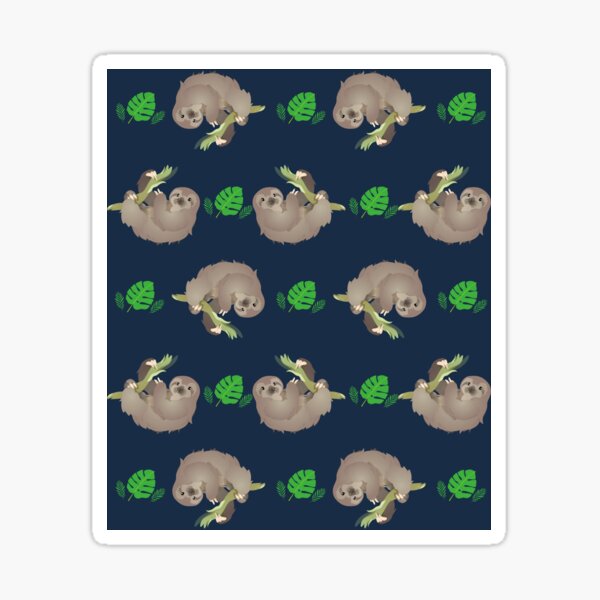 "Cute Sloths" Sticker for Sale by 37jlee | Redbubble